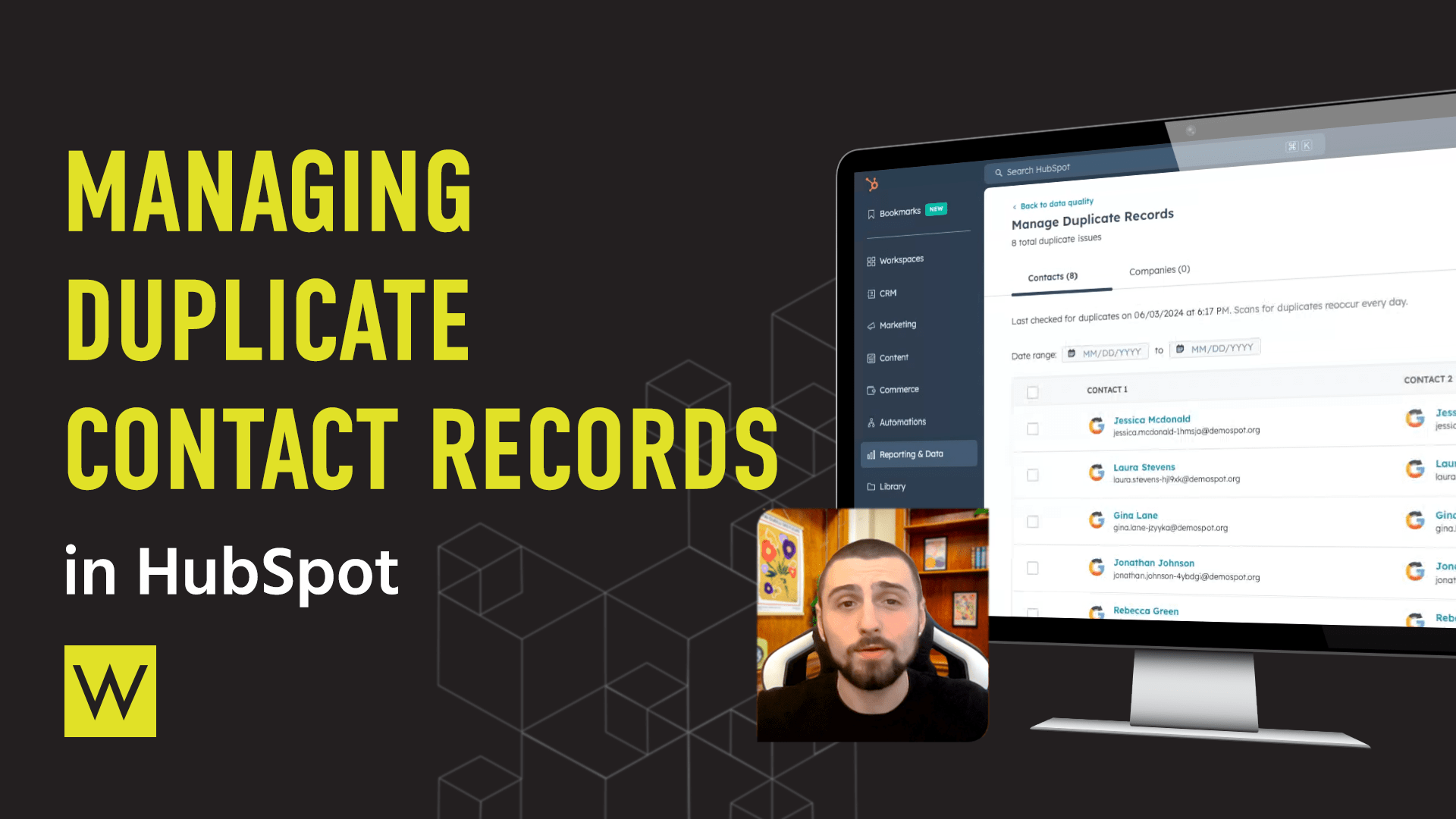 HubSpot How-To Video: Merge Duplicate Contact Records Using Ops Hub